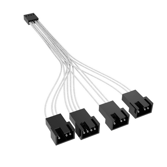 Desktop Computer Fan CPU PWM Extension Cable 4Pin Extension Cable 1 / 2 ...