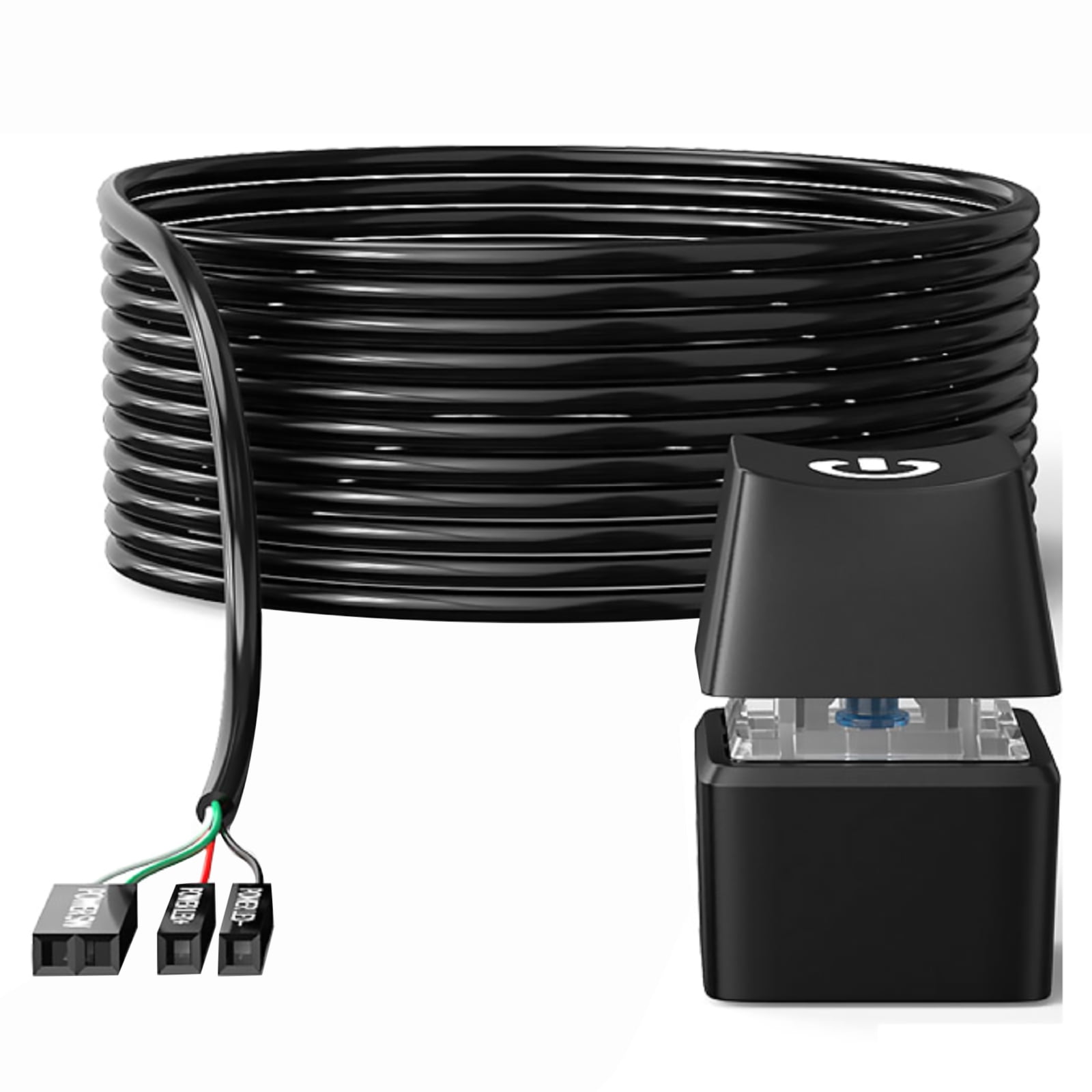 Desktop Computer Power Switch with Extension Cable PC On Off Switch ...