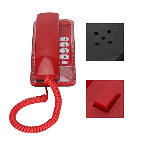 Desktop Corded Telephone ,Portable Wall Mounted Landline ,with Redial ...