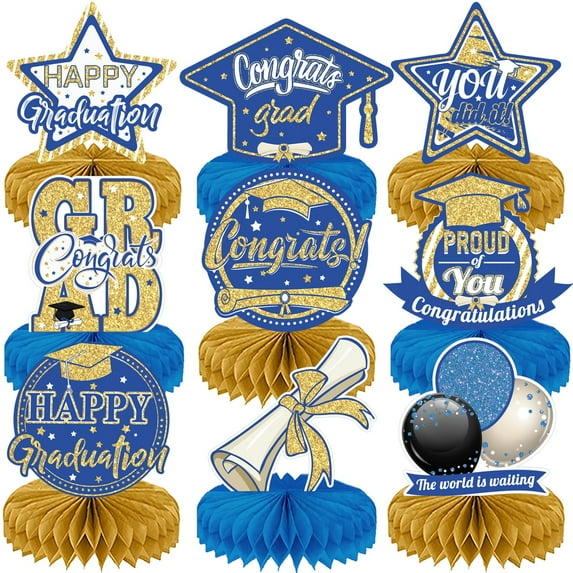 Desktop Decor,2023 Graduation Season Hat Honeycomb Decoration Desktop ...
