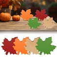 Desktop Decor,4 Pieces Fall Tray Decor Fall Maple Table Wooden Sign ...