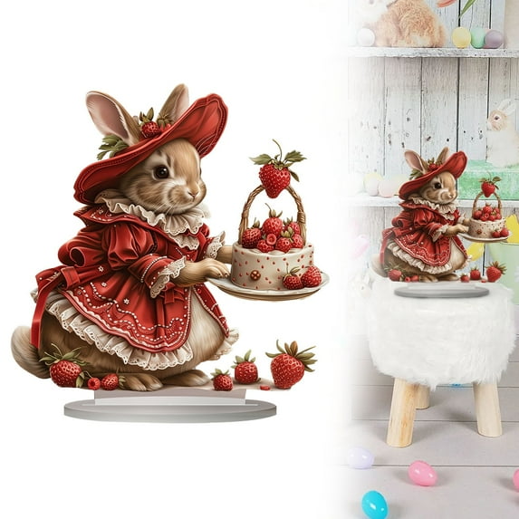 Desktop Decor,Easter Bunny Cute Ornament For Desk Decor Easter ...