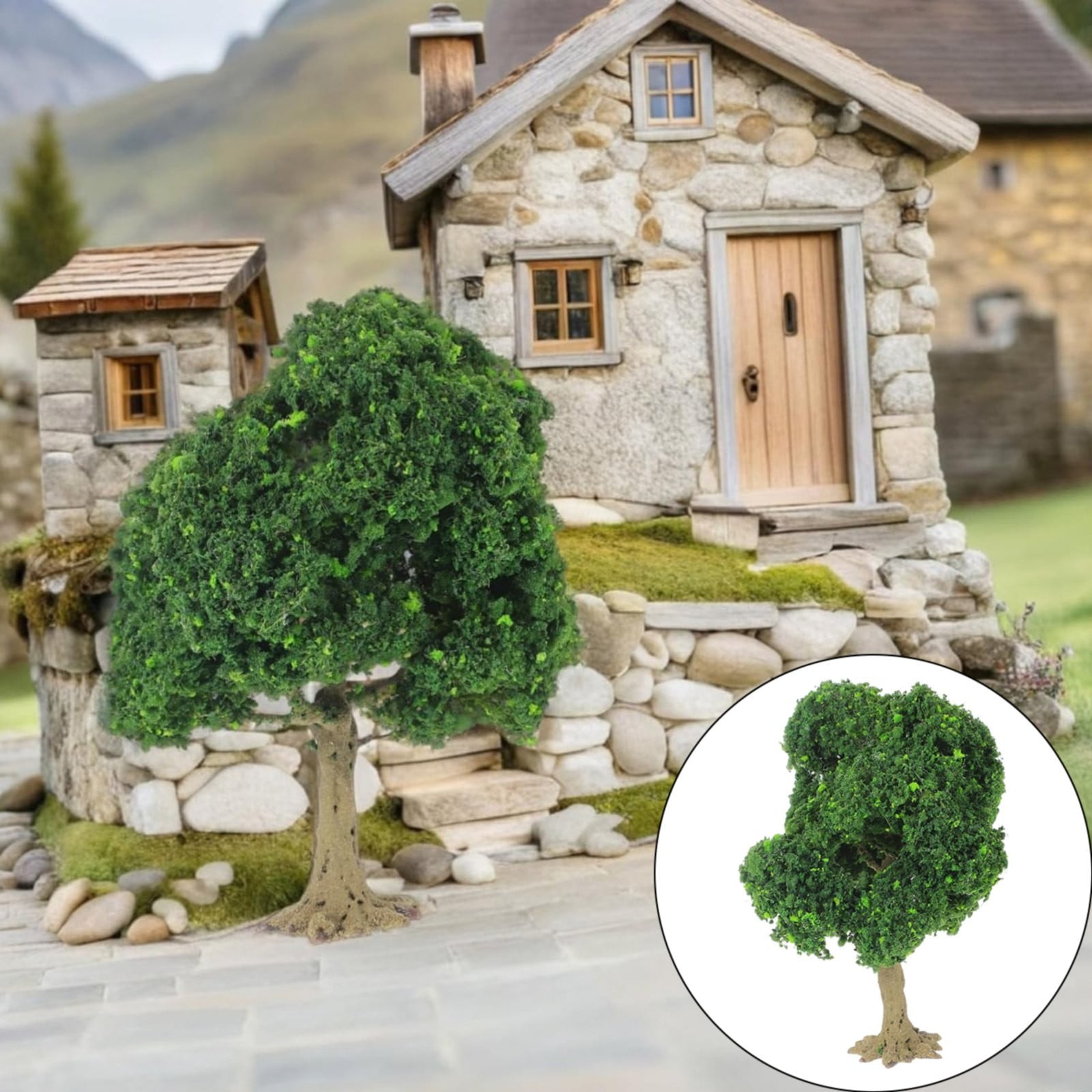 Desktop Decor,Model Tree Plants Craft Trees For Diorama Architecture ...