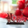Desktop Decor,Valentine's Day Creative Party Scene Love Wooden Crafts ...