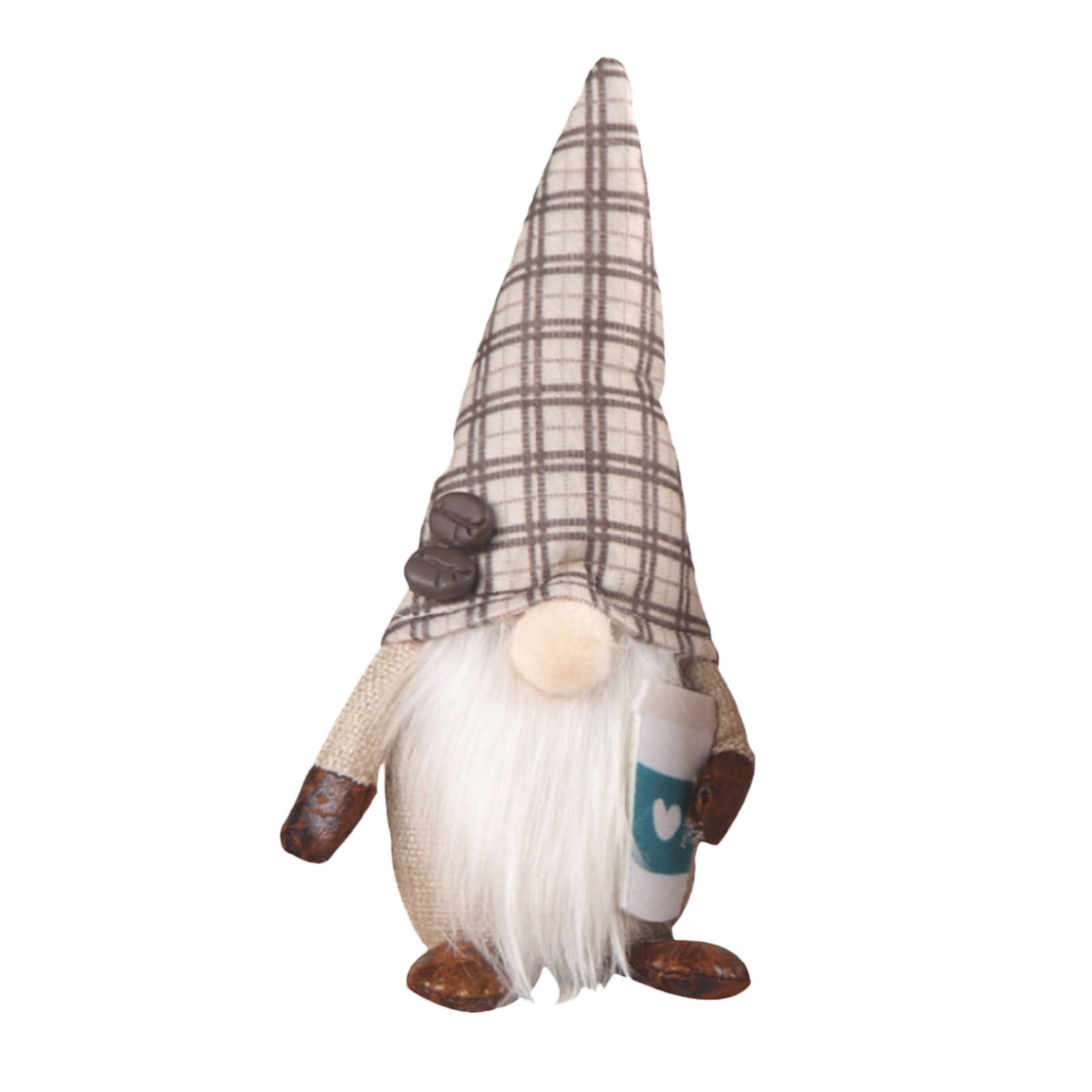 Desktop Decoration 2025 1 Pcs Coffee Dwarf Plush Ornaments Handmade ...