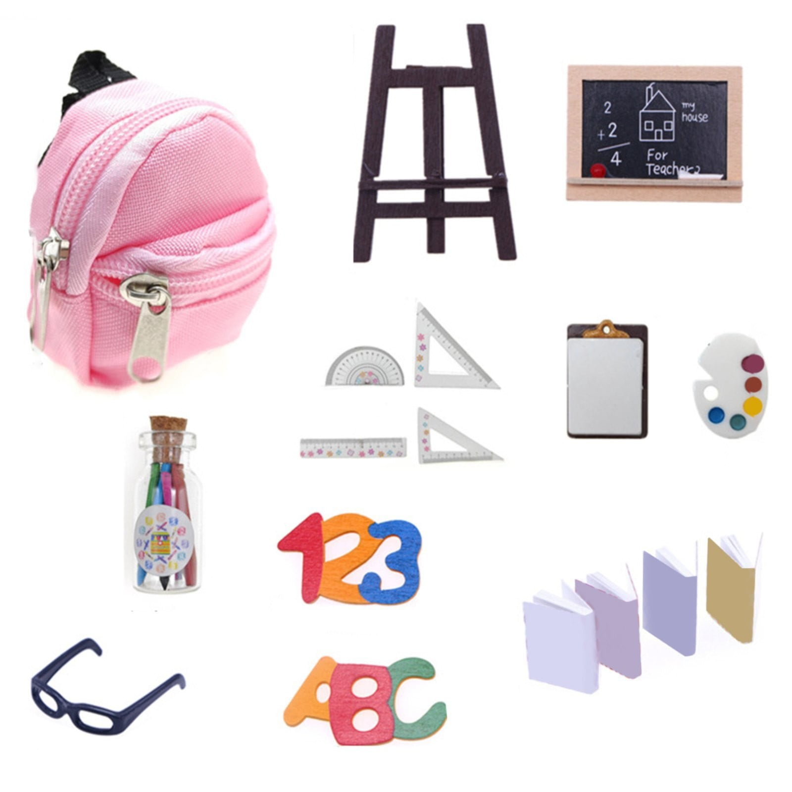 Desktop Decoration 2025 Mini Doll School Miniature Doll Stuff ...