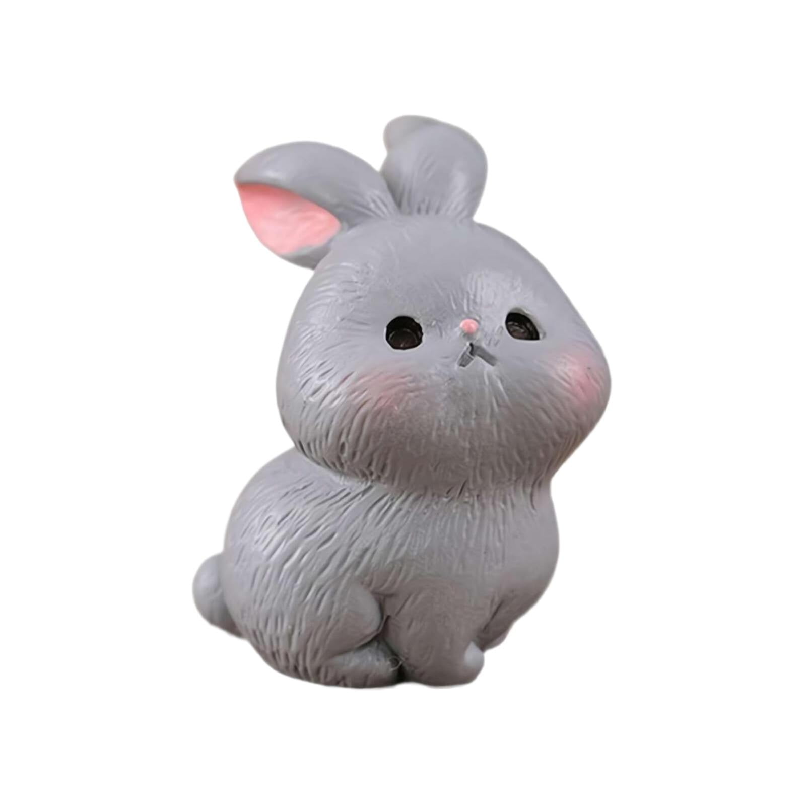 Desktop Decoration 2025 Mini Rabbit Miniauter Resin Rabbit Fairy Small ...