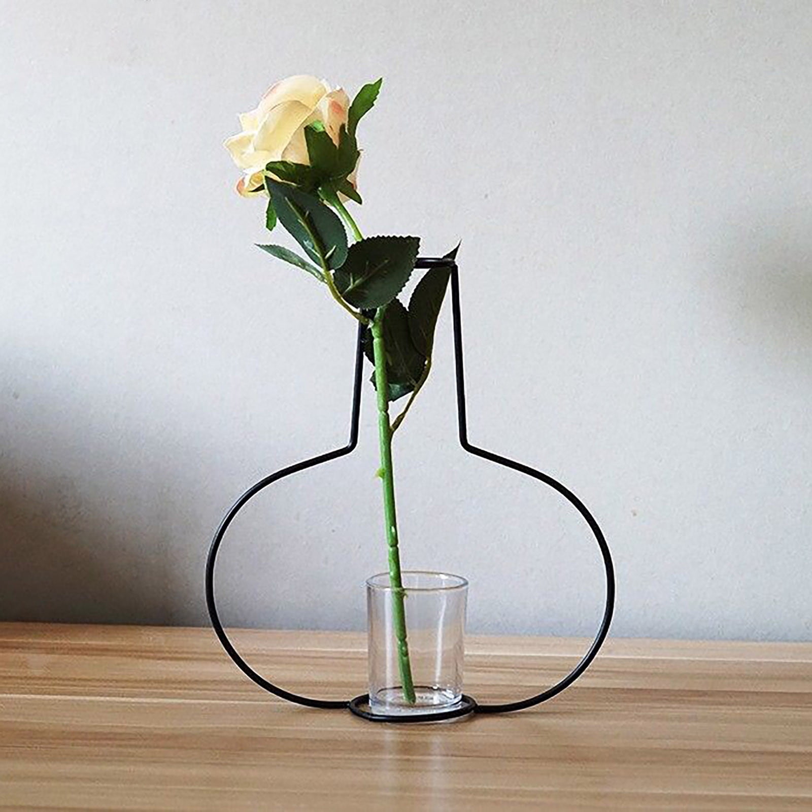Desktop Decoration 2025 Minimalist Home Decor Line Retro Vase Metal ...