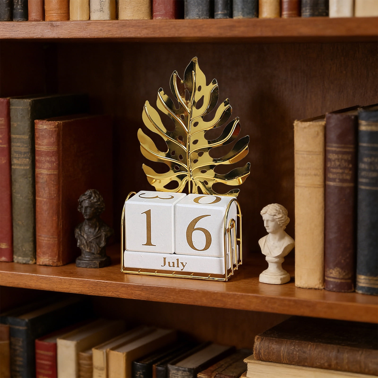Desktop Decoration Creative Calendar Iron Blocks Ornament Desktop ...