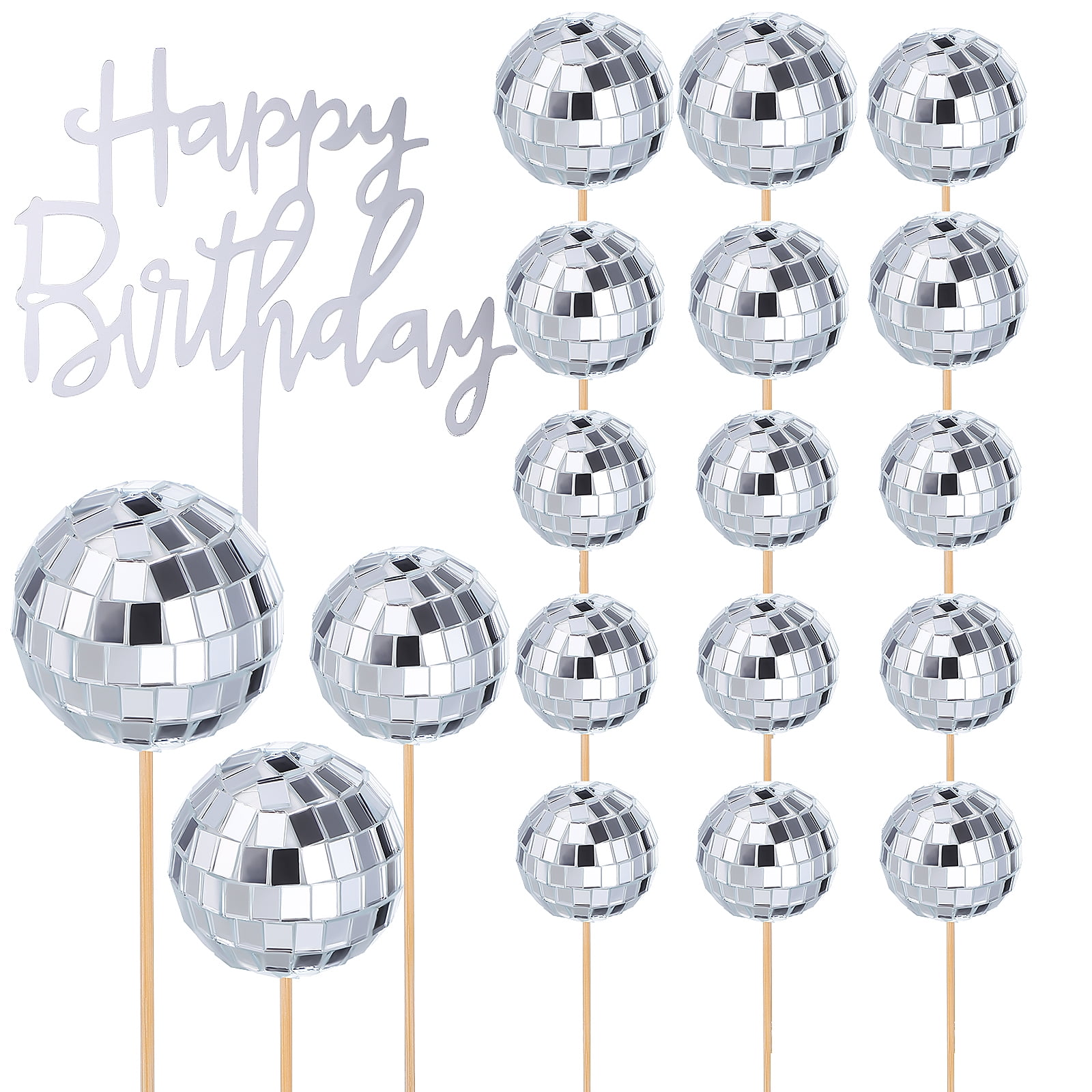 Desktop Decoration Happy Birthday Cake Topper Set - Walmart.com
