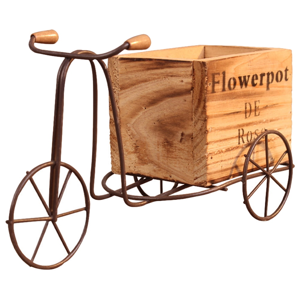 Desktop Decoration Tricycle Planter Succulent Planters Indoor Stand ...