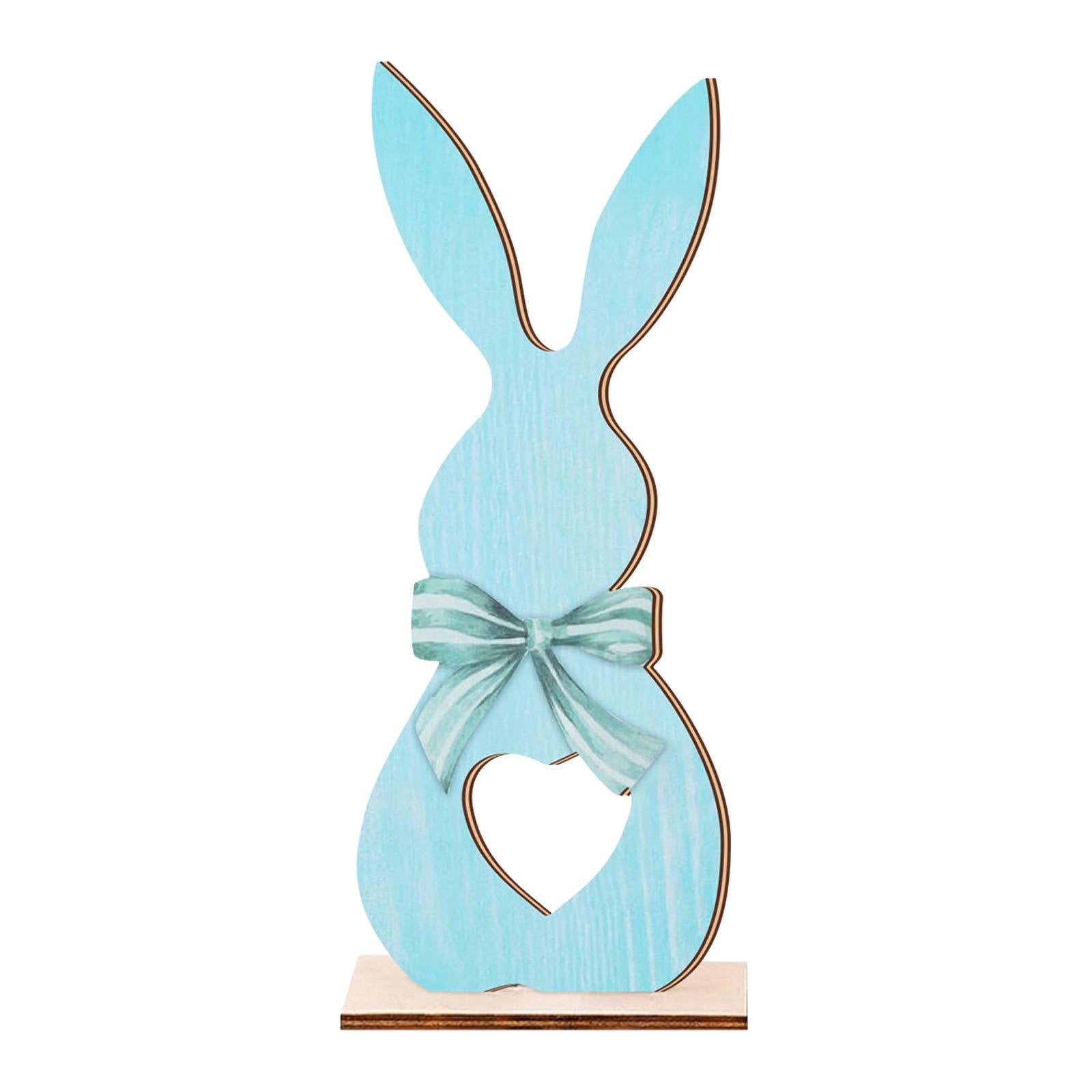 Desktop Decorations, Ongmies Easter Bunny Decorations Wooden Spring ...