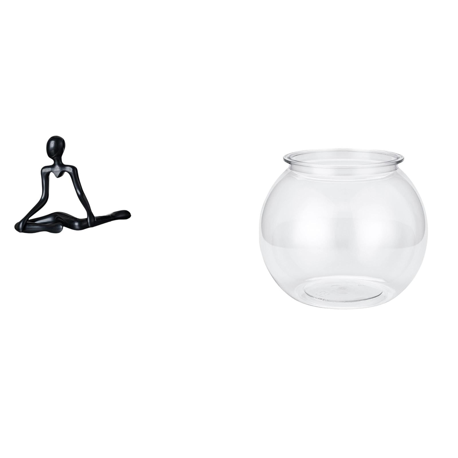 Desktop Decorative Figurine Minimalist Home Decor Fish Bowl Vase ...