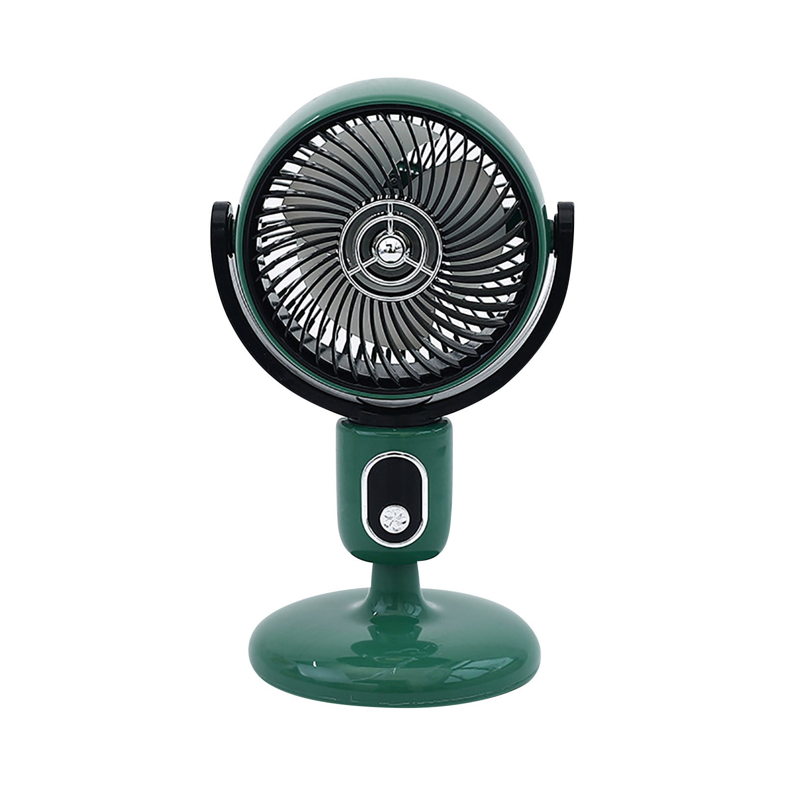 Desktop Digital Night Light Fan High Wind Power Adjustable Angle ...