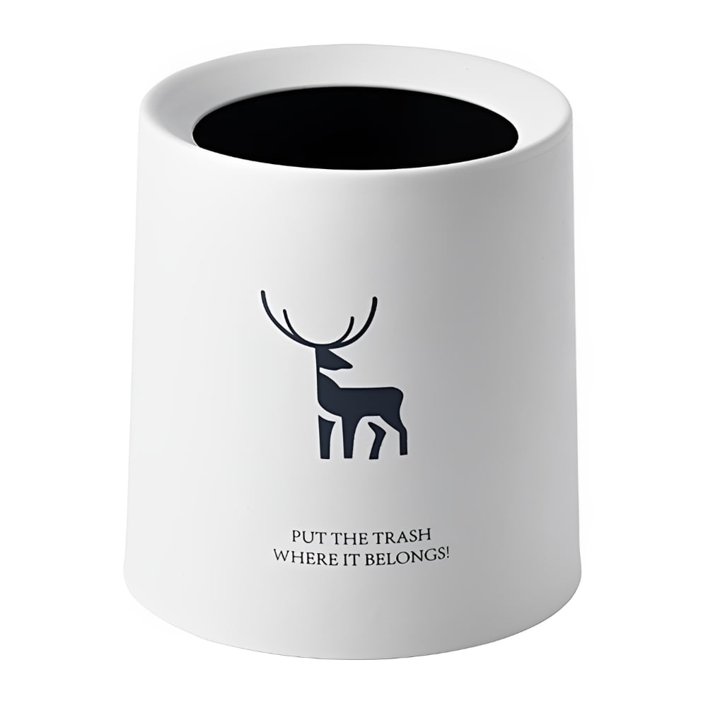 Desktop Double Mini Trash Can Small Paper Basket Waste Storage Small ...