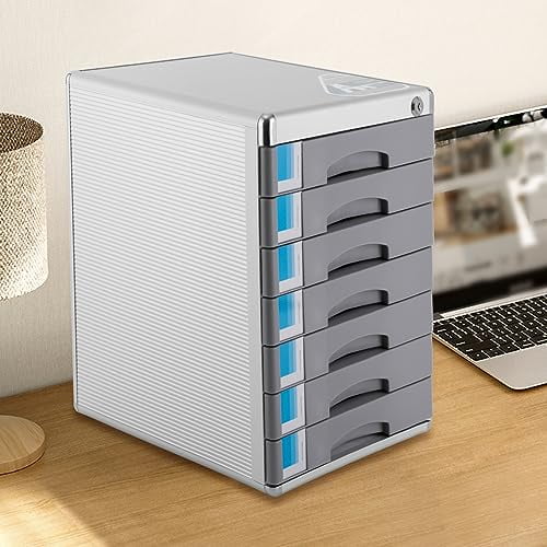 Desktop Drawer Organizer Aluminum Alloy File Organizer File Cabinet ...