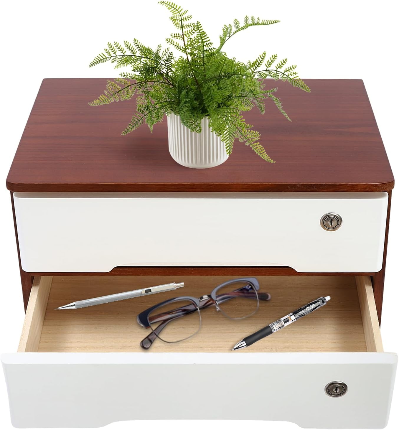 Desktop Drawer Organizer Box, Wooden Desktop Cabinet Apothecary Cabinet ...