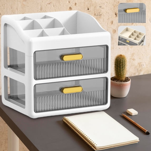 Desktop Drawer Storage Box Organizer for Office Desk, Stationery ...
