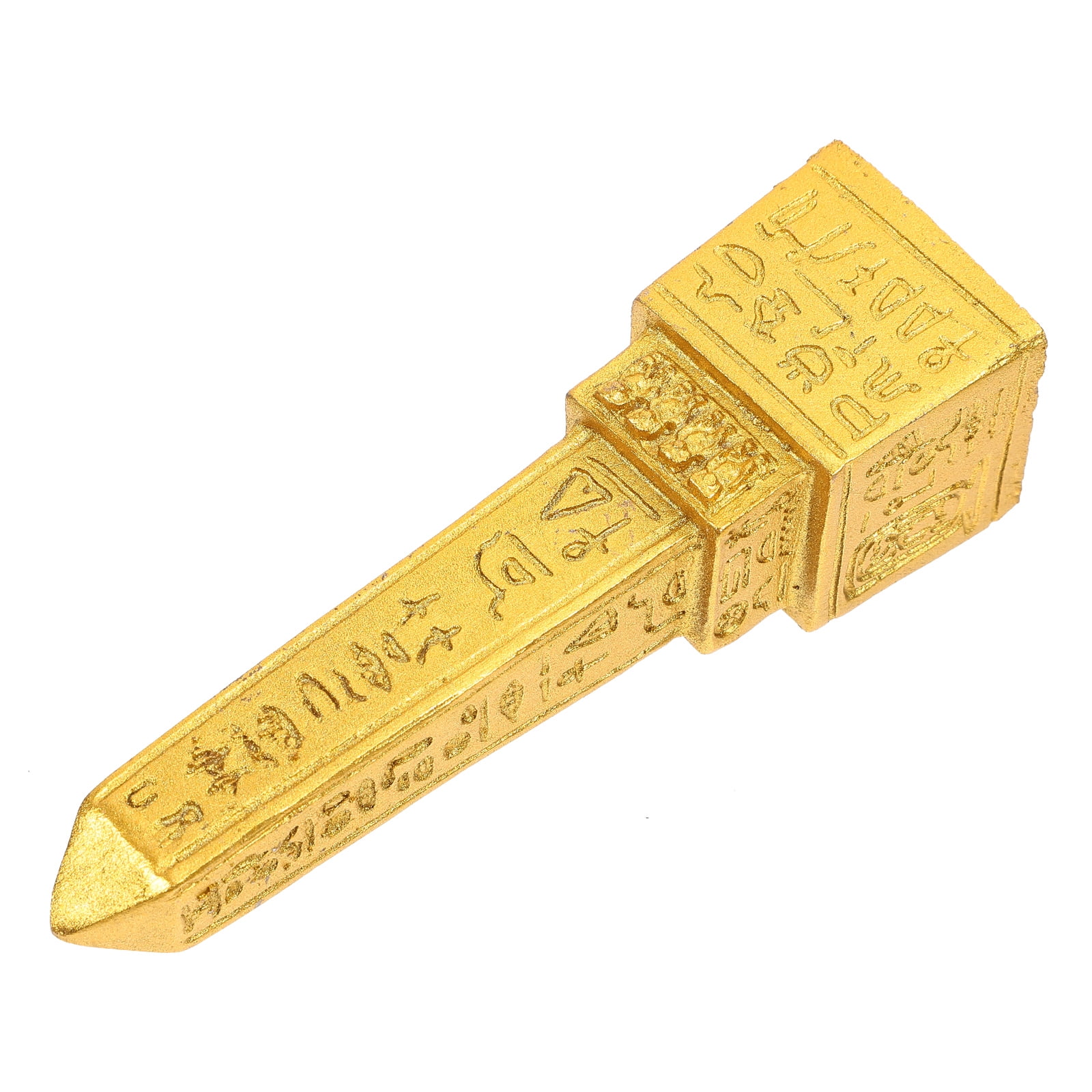 Clispeed Golden Resin Egyptian Obelisk Statue for Home Decoration 6.5 ...