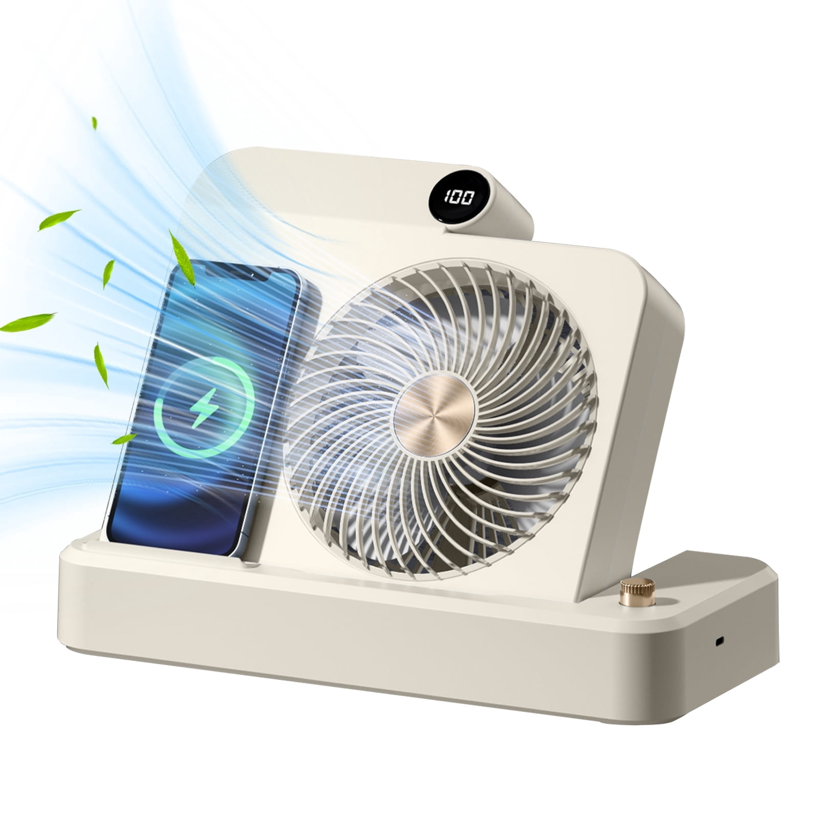 Desktop Fan for Bedroom, 10-Inch 100 Speeds Table Fan with Wireless ...