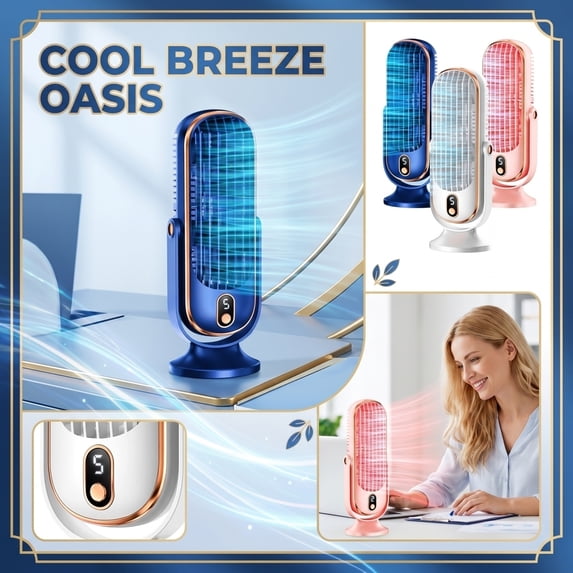 Desktop Fan Portable Refrigeration Conditioning Fan for Bedroom Desk ...