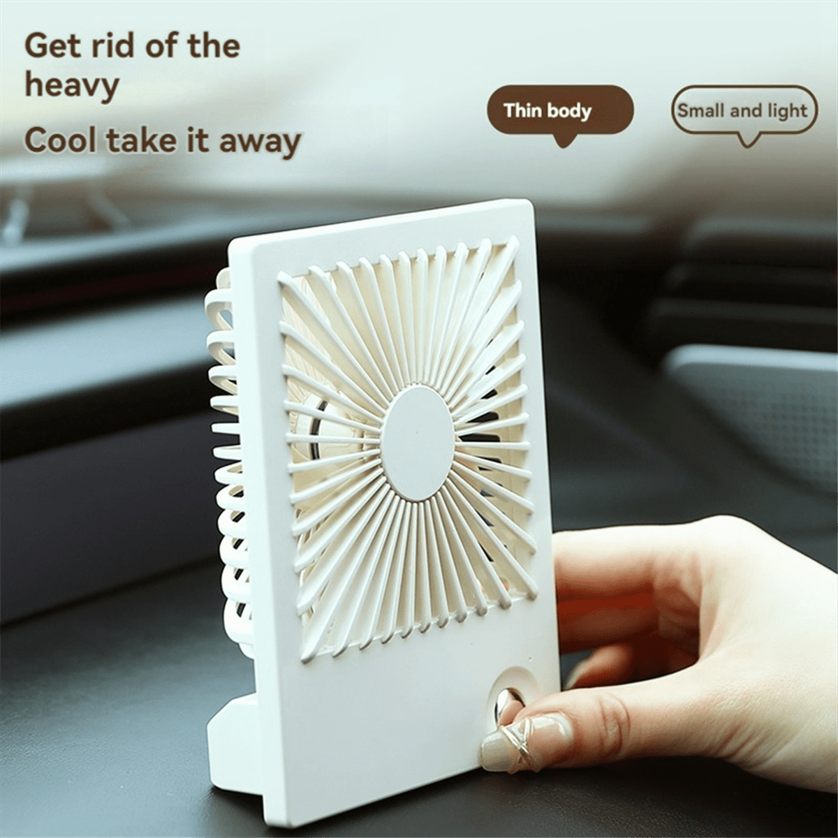 Desktop Fan Rechargeable Efficient Mini Fan Ultra Silent Office ...
