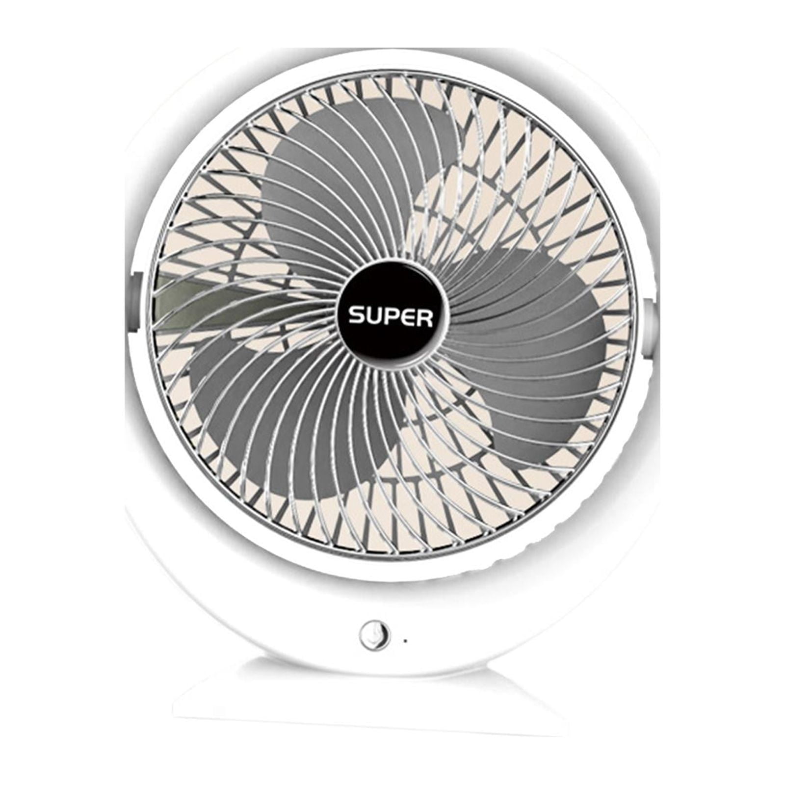 Desktop Fan USB Rechargeable with 3 Speeds Table Fan for Bedroom Indoor ...