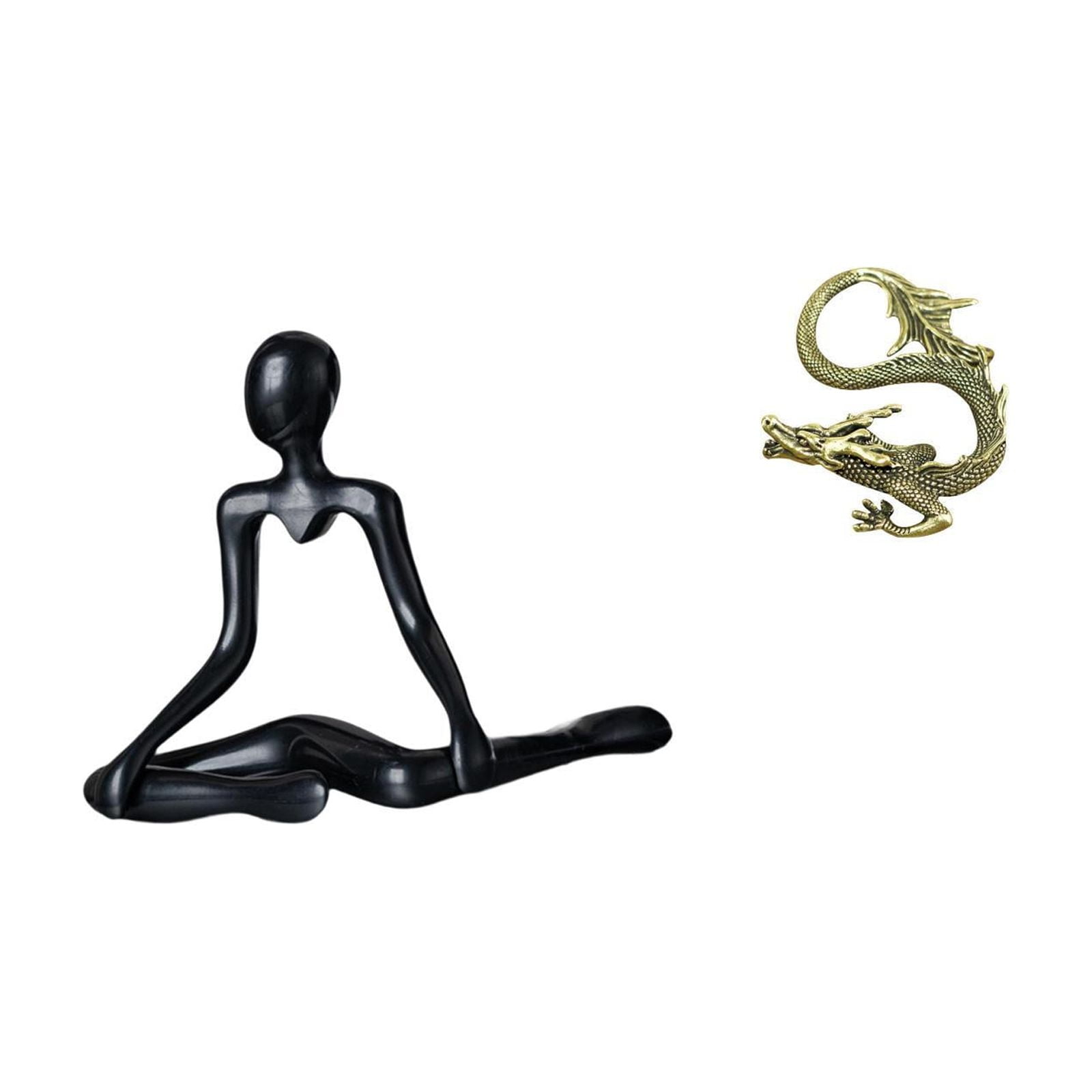 Desktop Figurine Thinker Abstract Sculpture Brass Miniature Artistic ...