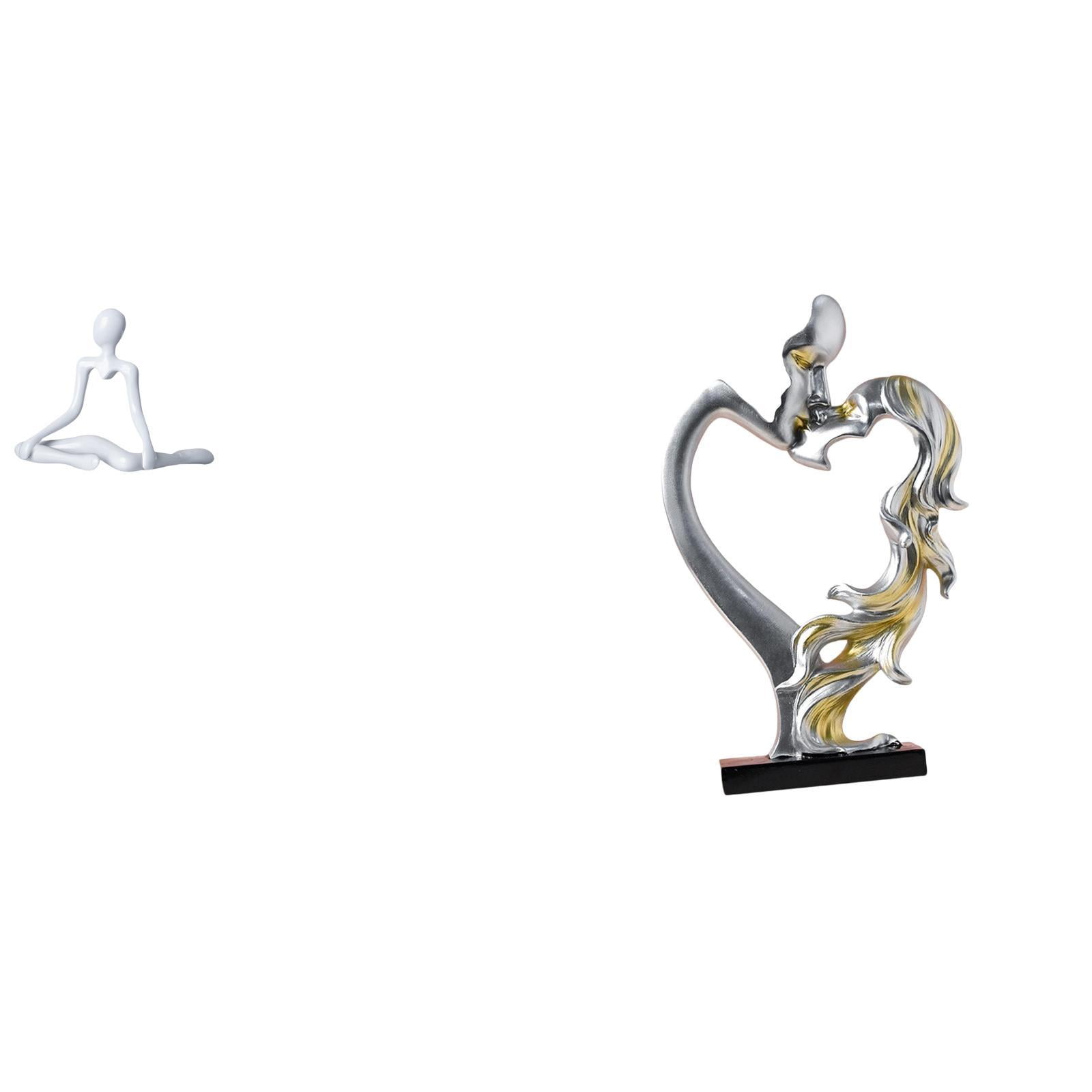 Desktop Figurine Thinker Abstract Sculpture Couple Statue Modern Resin ...