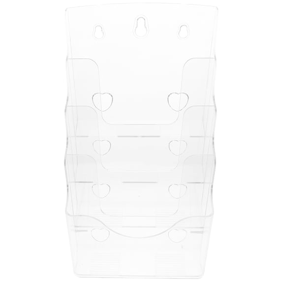 Desktop File Holder Magazine Supplies Dividers Office Transparent ...