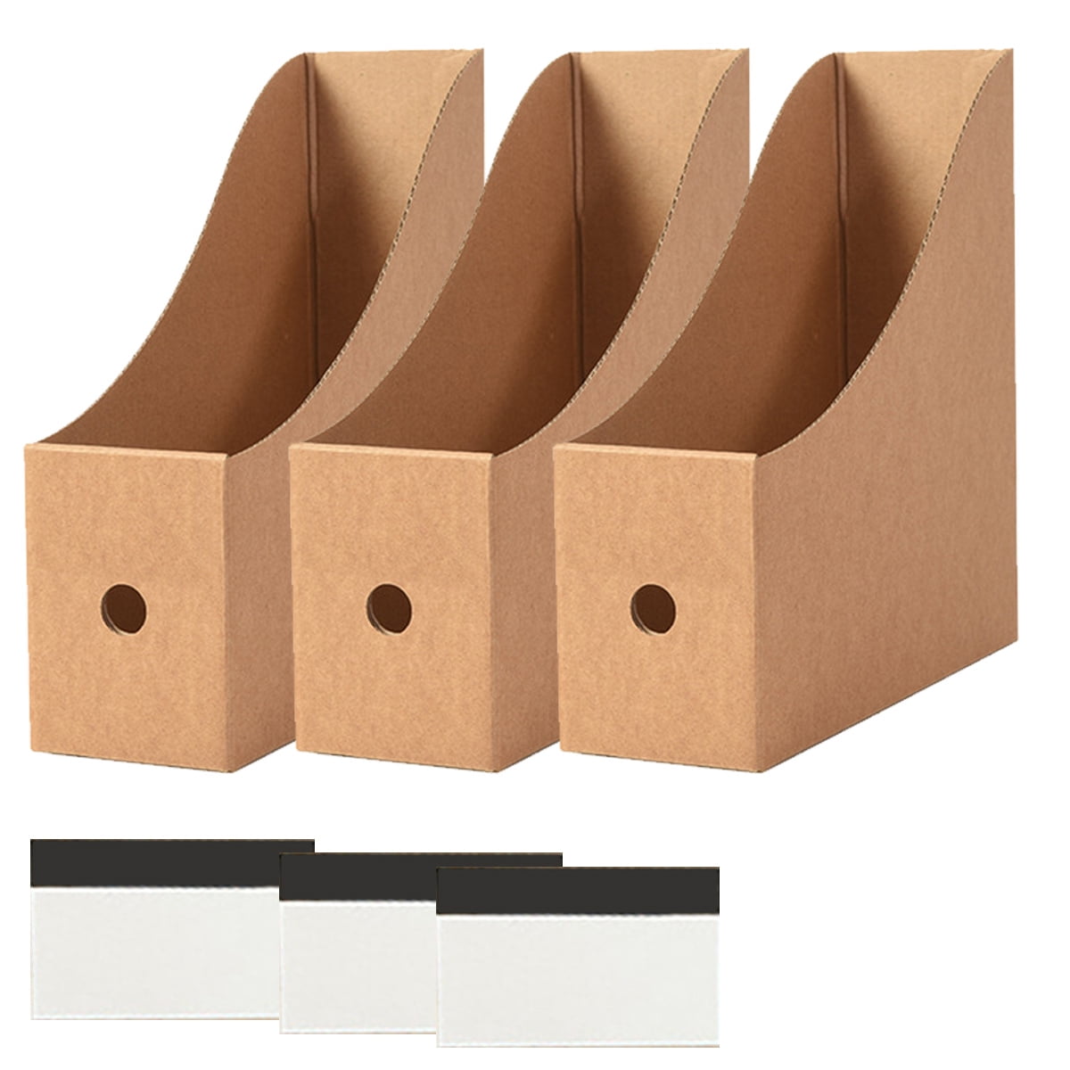 Desktop File Organizer, Kraft Paper Material Cardboard Magazine File ...