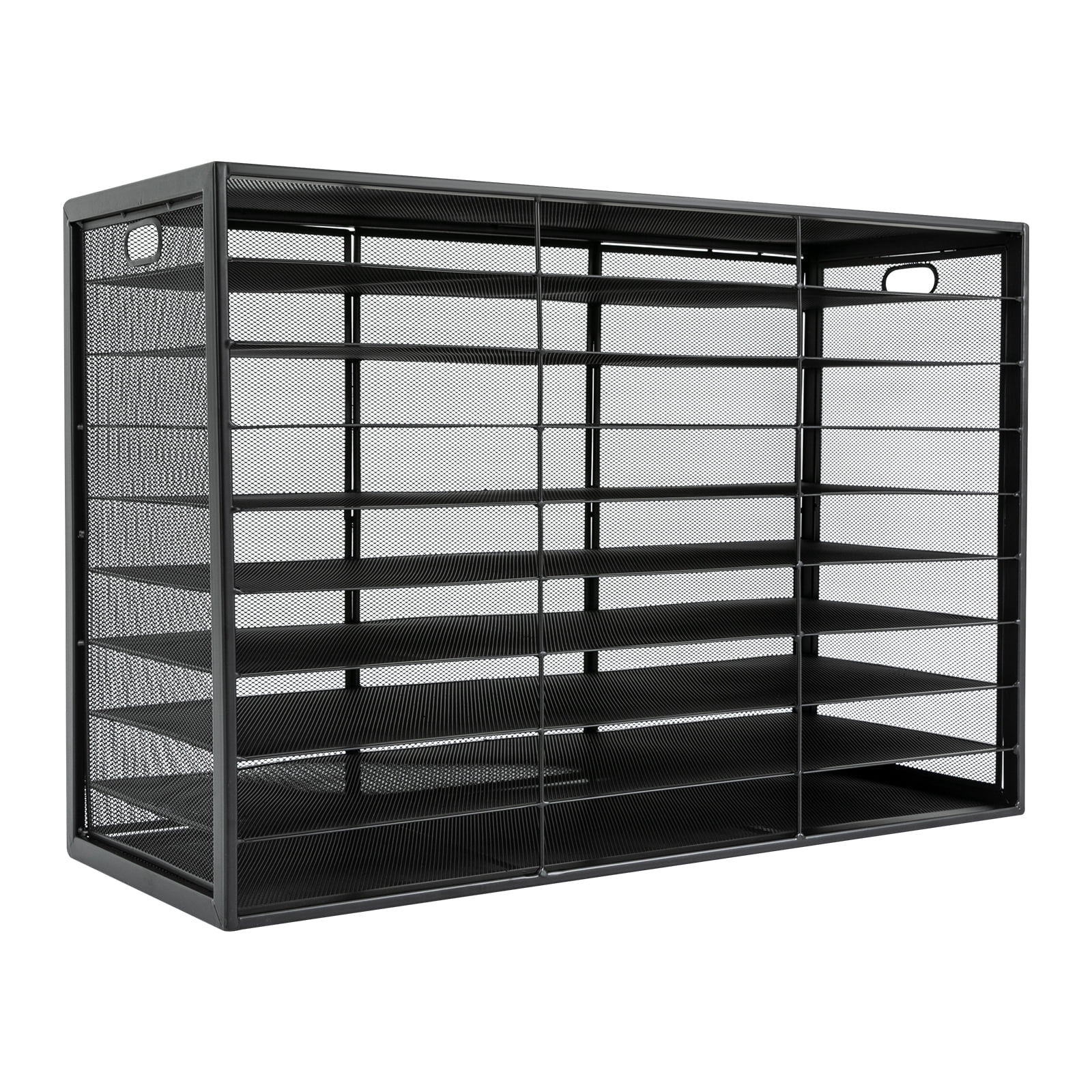 Desktop File Organizer with 27 Compartments, Iron Mail Sorter Organizer ...