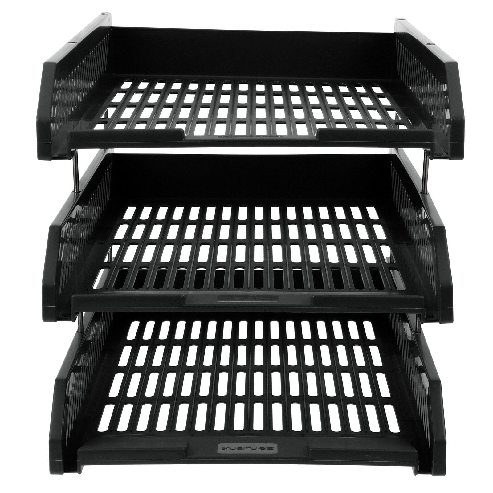 Tier PP File Holder Rack for Office Document Organization on Desk or ...