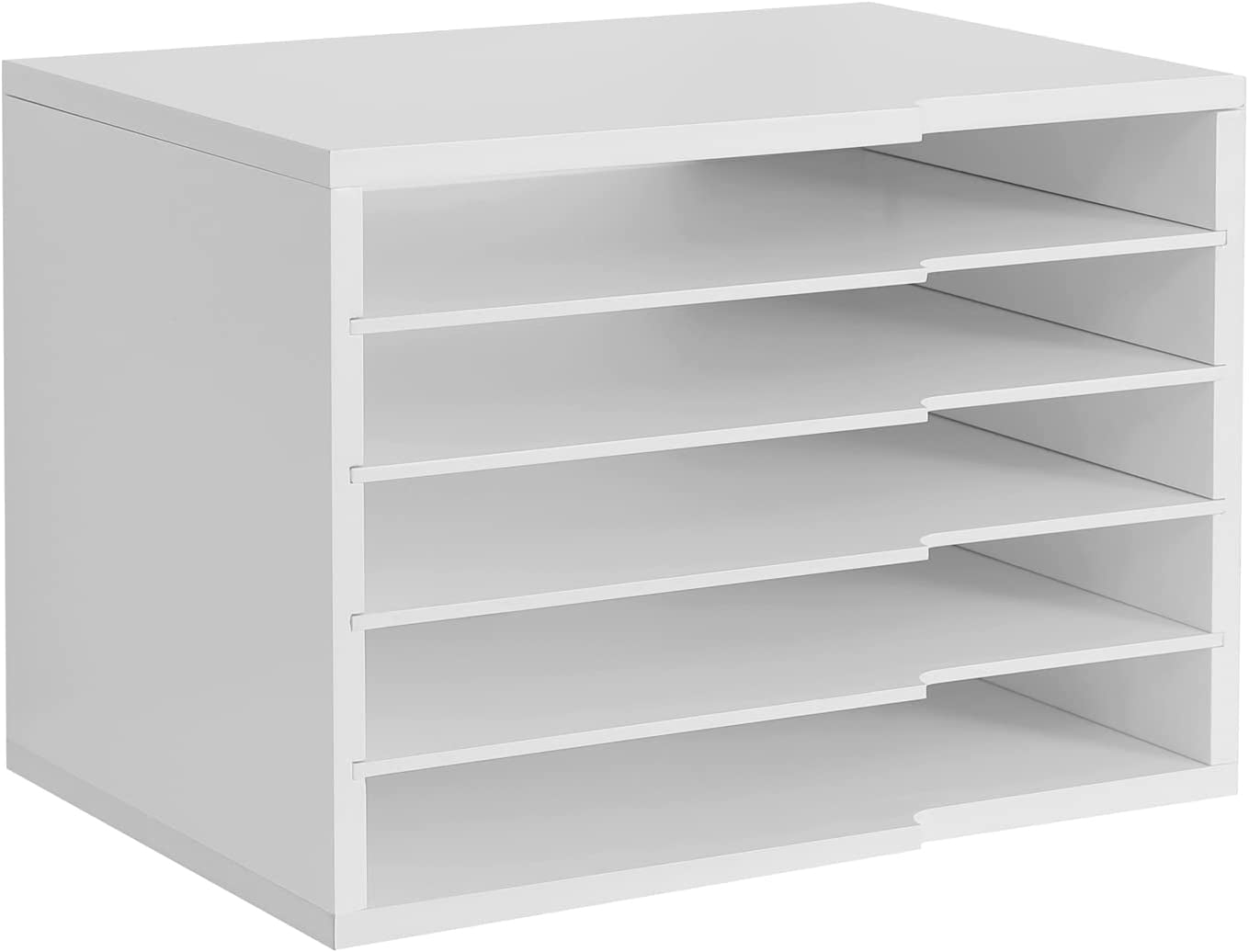 Desktop File Sorter with 4 Adjustable Shelves for Home and Office ...