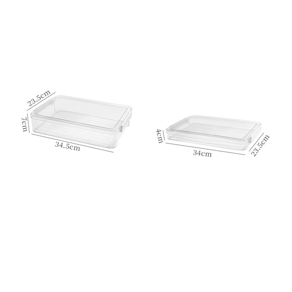 Desktop File Storage Box A4Document Organizer Case With Lid Desk Paper ...