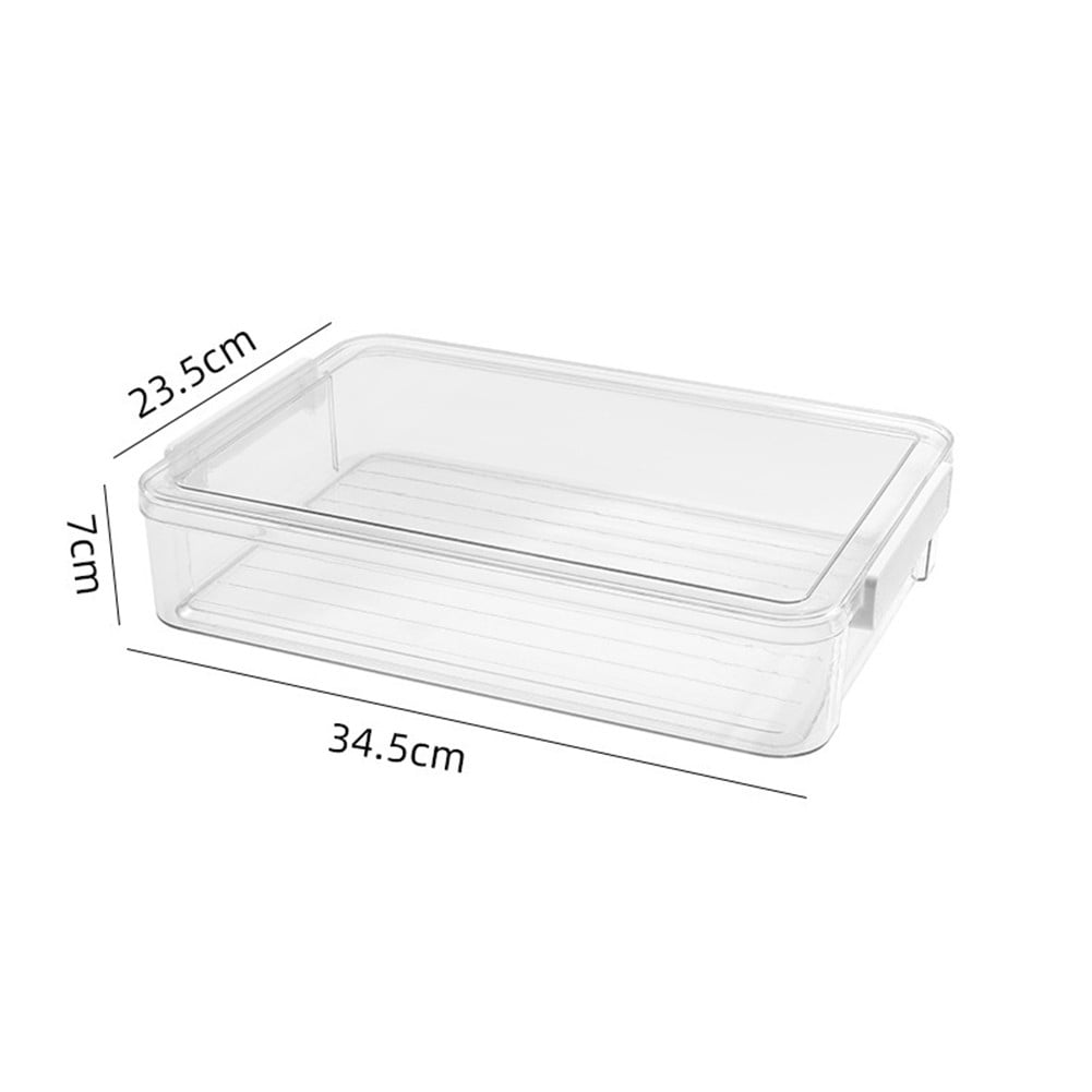 Desktop File Storage Box A4Document Organizer Case With Lid Desk Paper ...