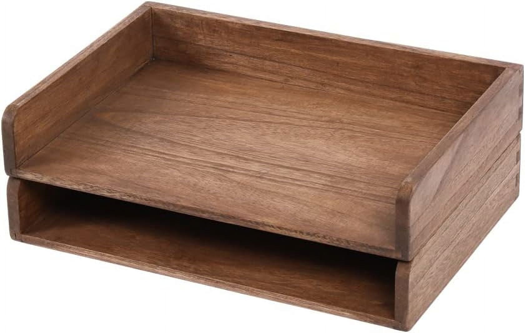 Desktop File Trays Stackable Paper Tray for Letter/A4 Size Magazine ...