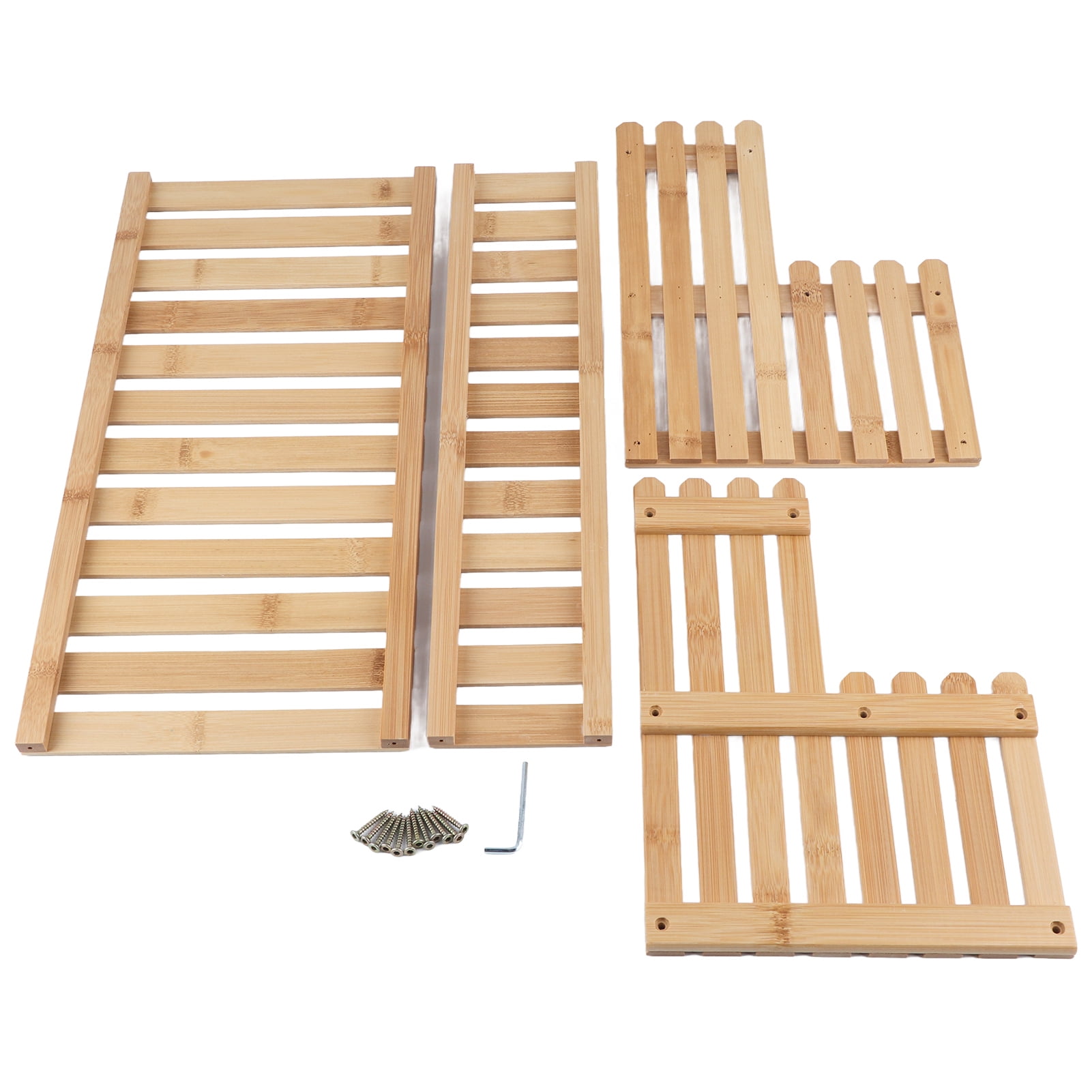 Desktop Flower Shelf Bamboo Double Layer Table Top Plant Stand ...