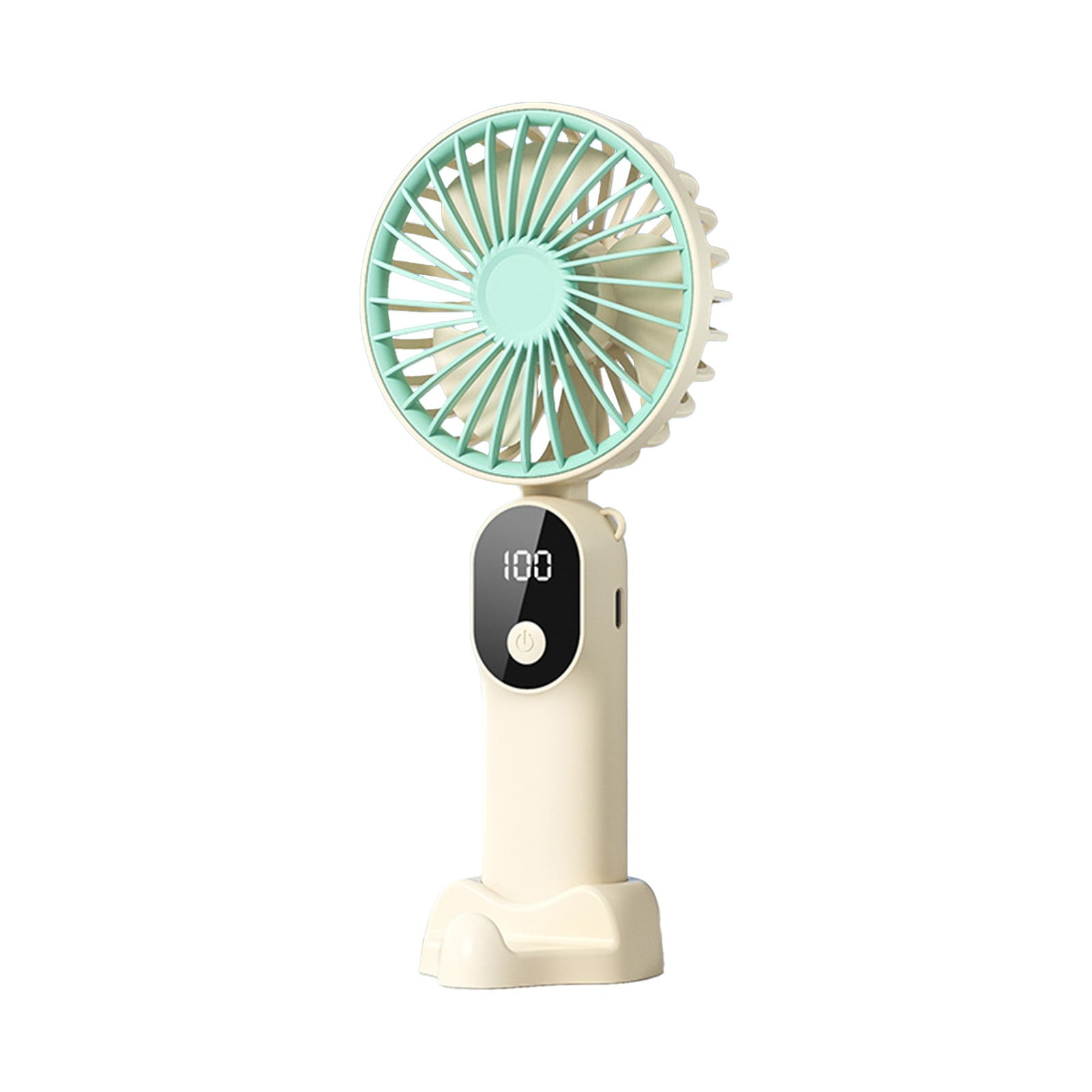 Desktop Folding Small Fan, 6 Speed Charging Portable Handheld Small Fan ...