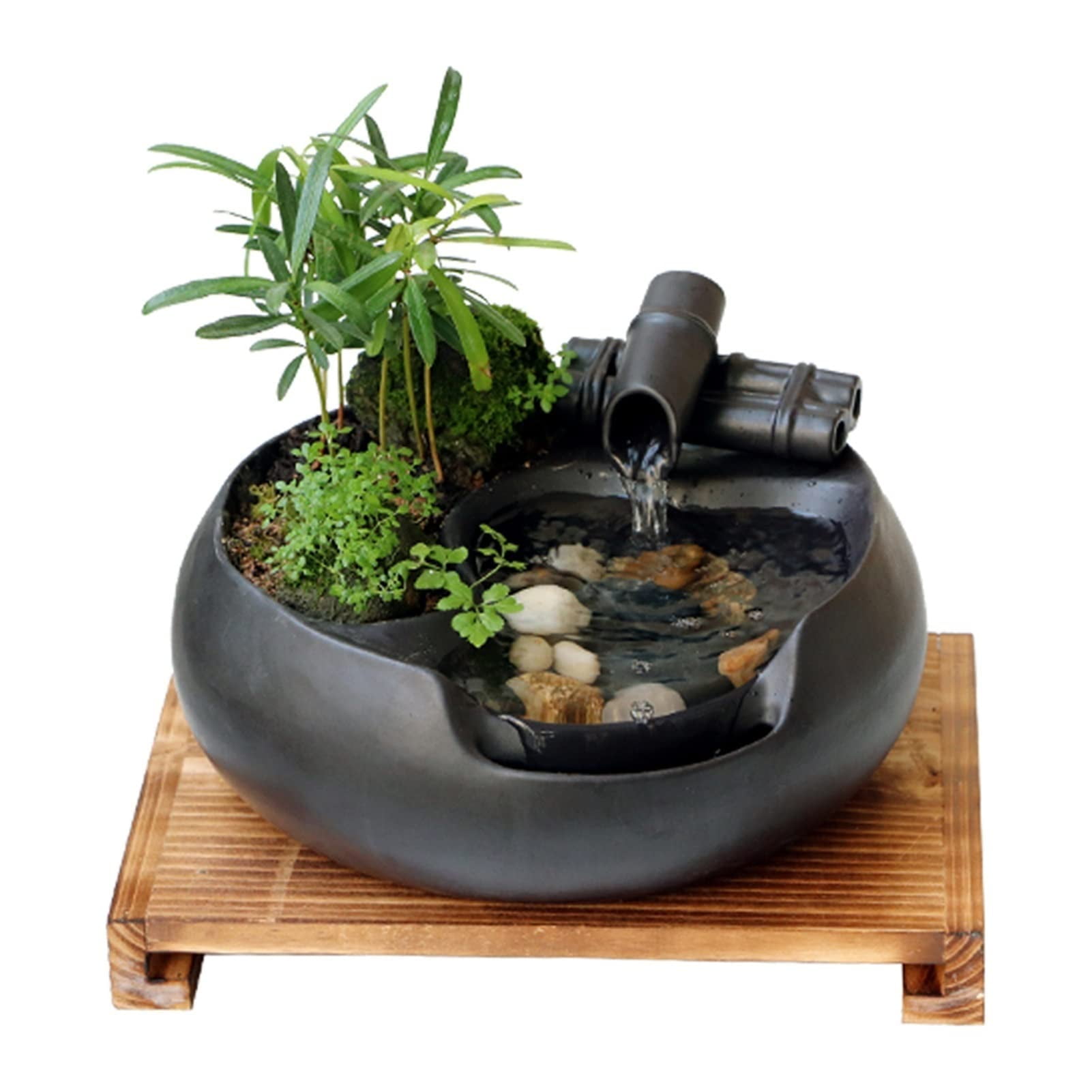 Desktop Fountain Tabletop Fountain Waterfall Indoor Outdoor Portable ...