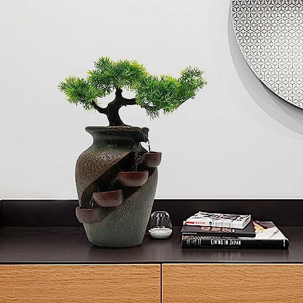 Desktop Fountain Waterfall, Auspicious Symbol Desktop Fountain, Indoor ...