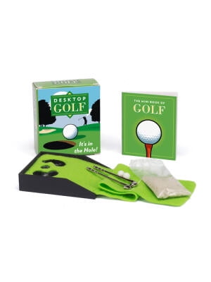 Desktop Golf [With 32 Page Book and 2 Golf Balls, 2 Clubs, Felt Fairway ...
