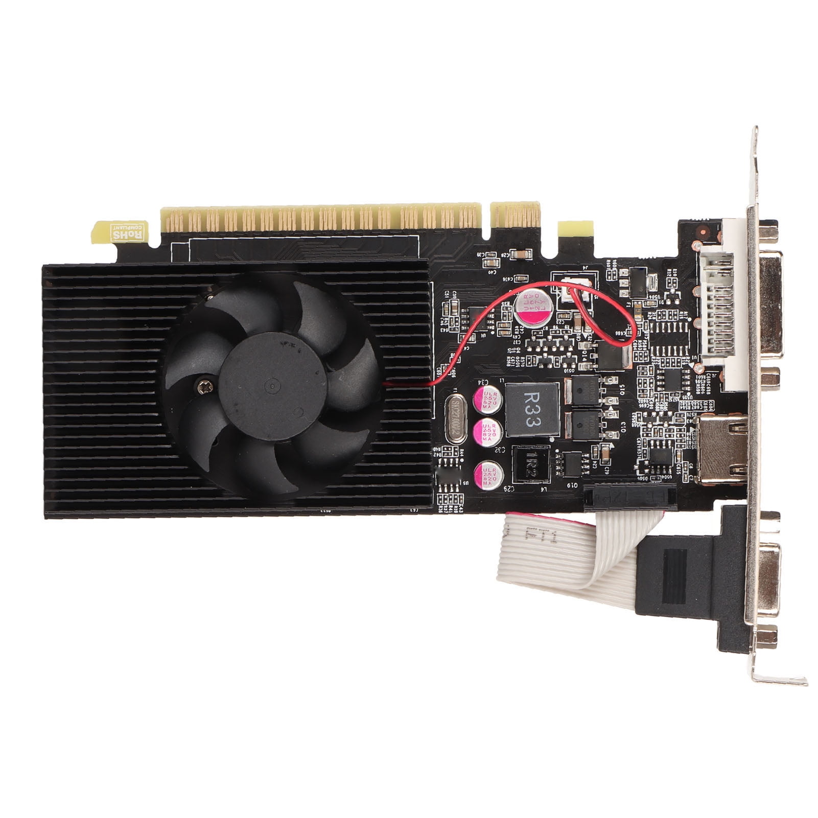 Desktop Graphics Card 4GB GDDR3 128bit 650/5000MHz Quiet Cooling Fan ...