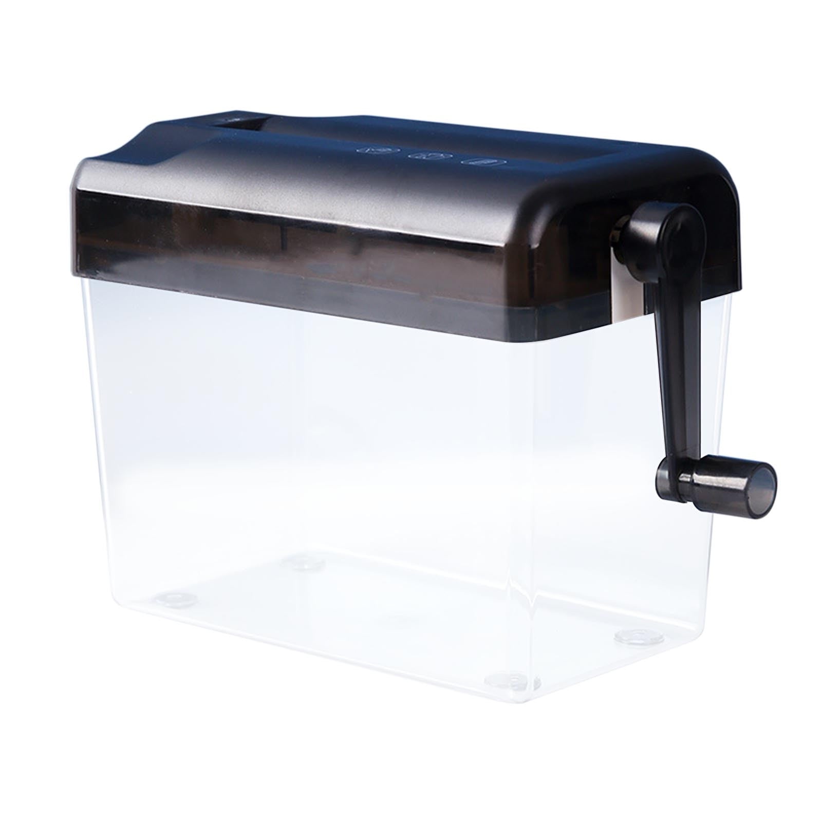 Desktop Hand Crank Document Shredder A6 Mini Strip Shredder Portable ...