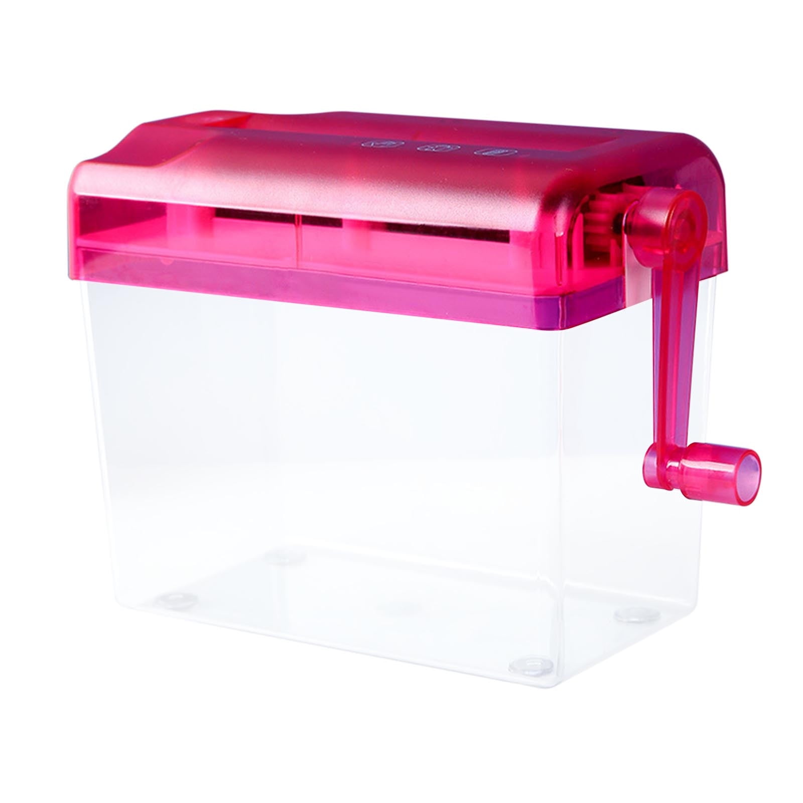 Desktop Hand Crank Document Shredder A6 Mini Strip Shredder Portable ...