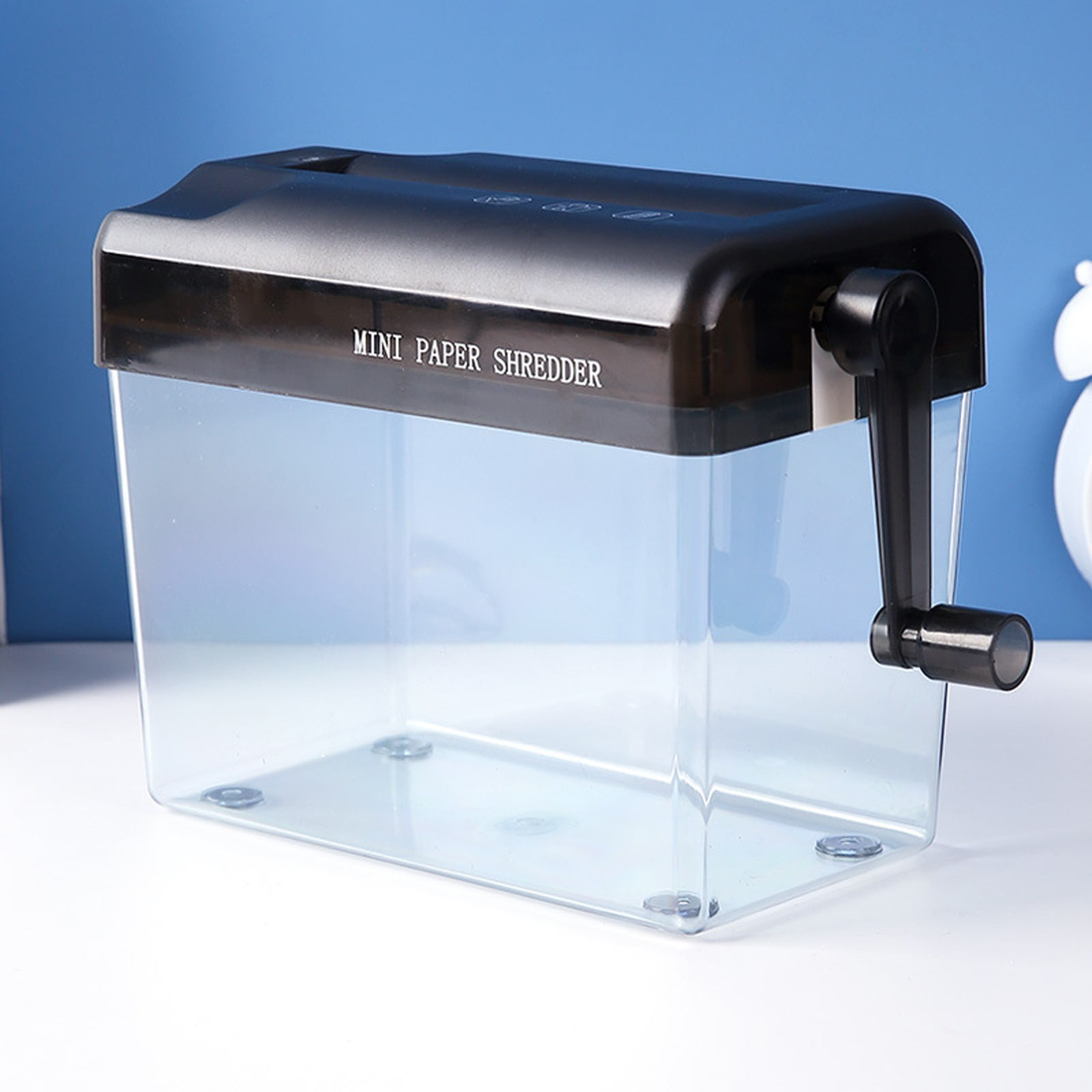 Desktop Hand Operated Office Home A6 Mini Manual Shredder - Walmart.com