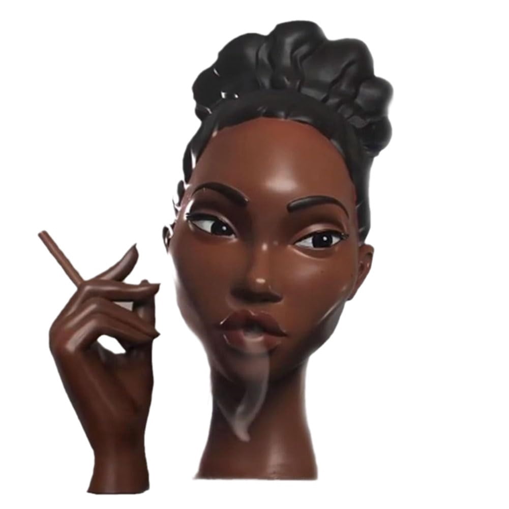 Desktop Head Sculpture Incense Burner - 8-inch Woman Head Incense ...