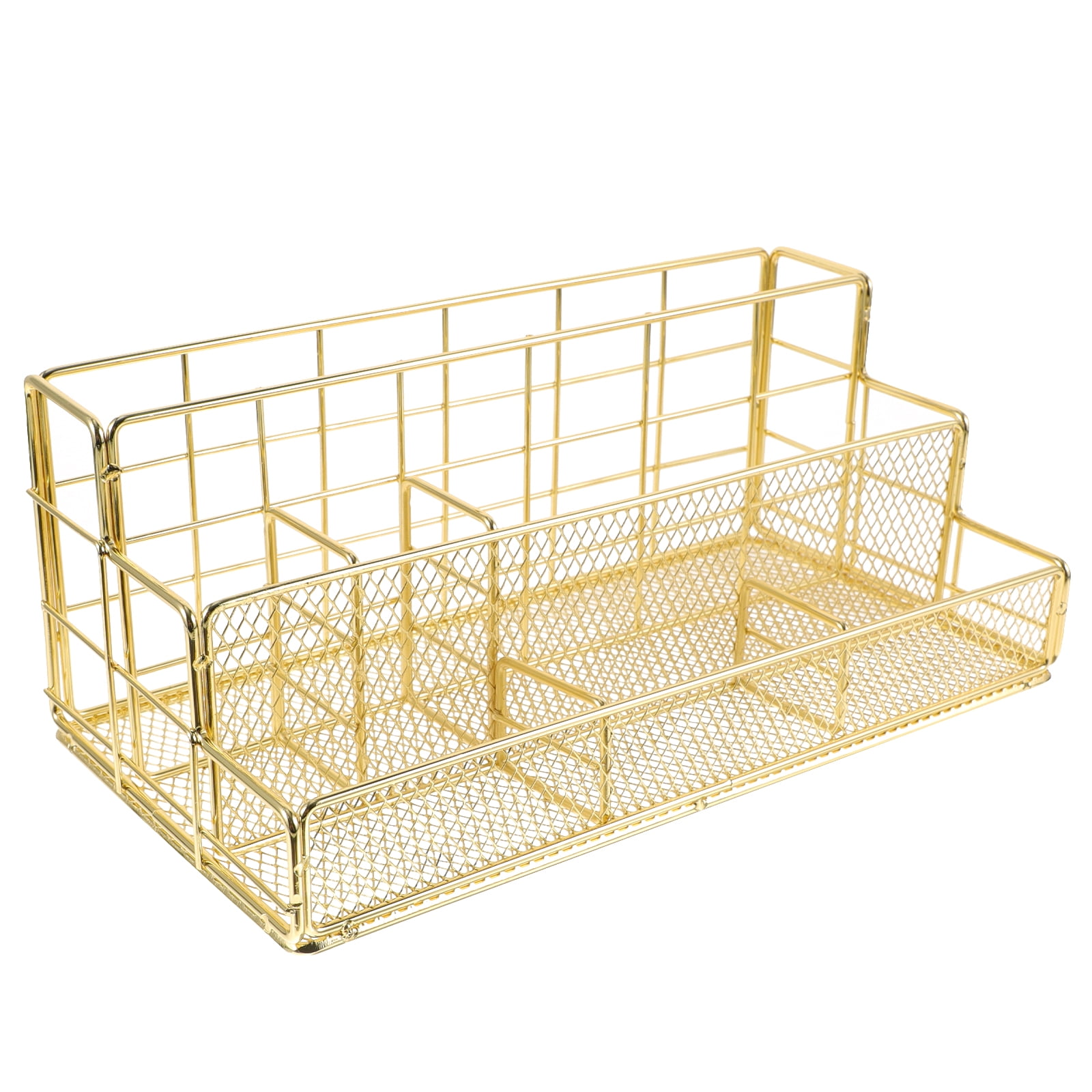 Desktop Holder Wrought Iron Drawer Cosmetics Storage Organizer Shelves ...