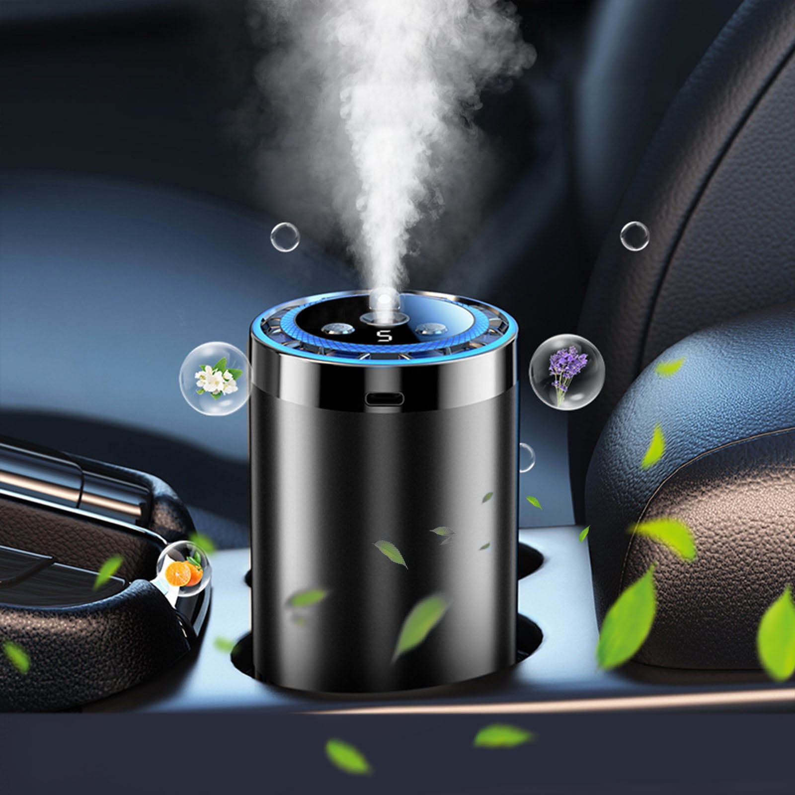 Desktop Humidifier, Aromatherapy Diffuser, 100ml Capacity, Colorful LED Lights, for Dormitory ...