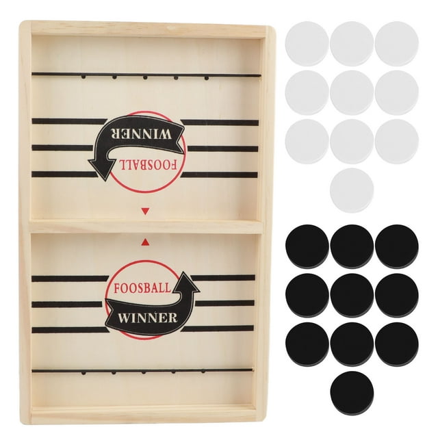 Desktop Interactive Eject Chess Toy Wooden Hockey Chess Game Children ...